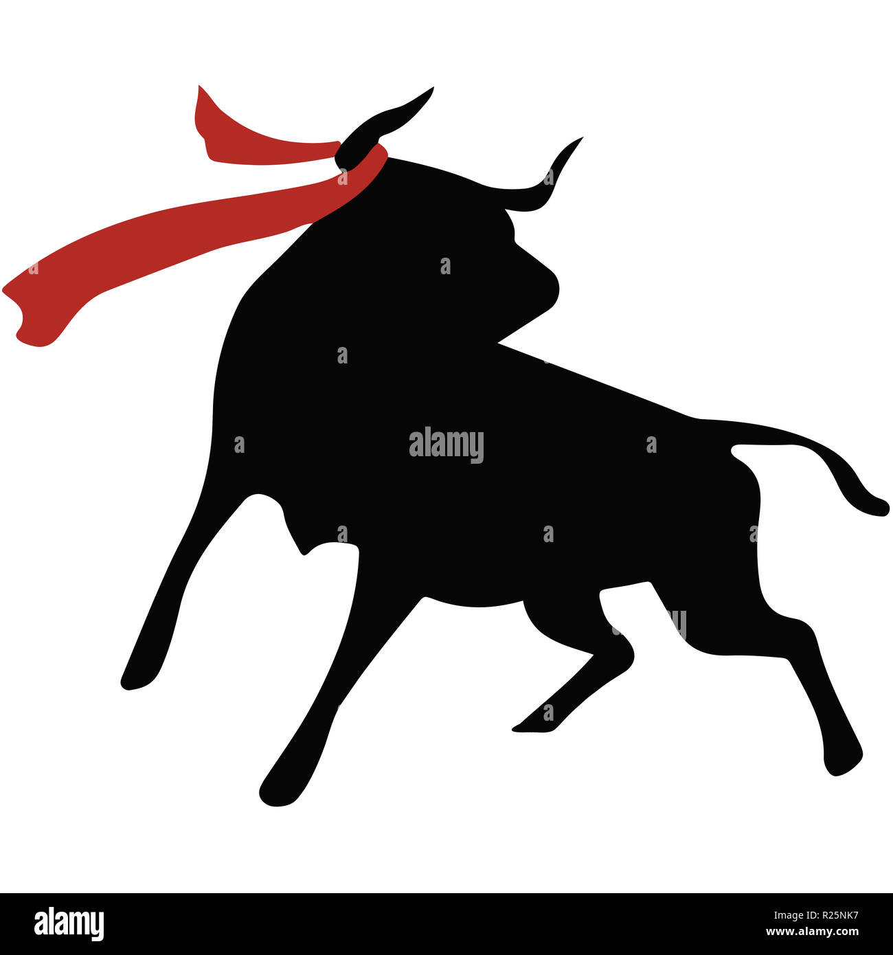 Spanish Bull Silhouette