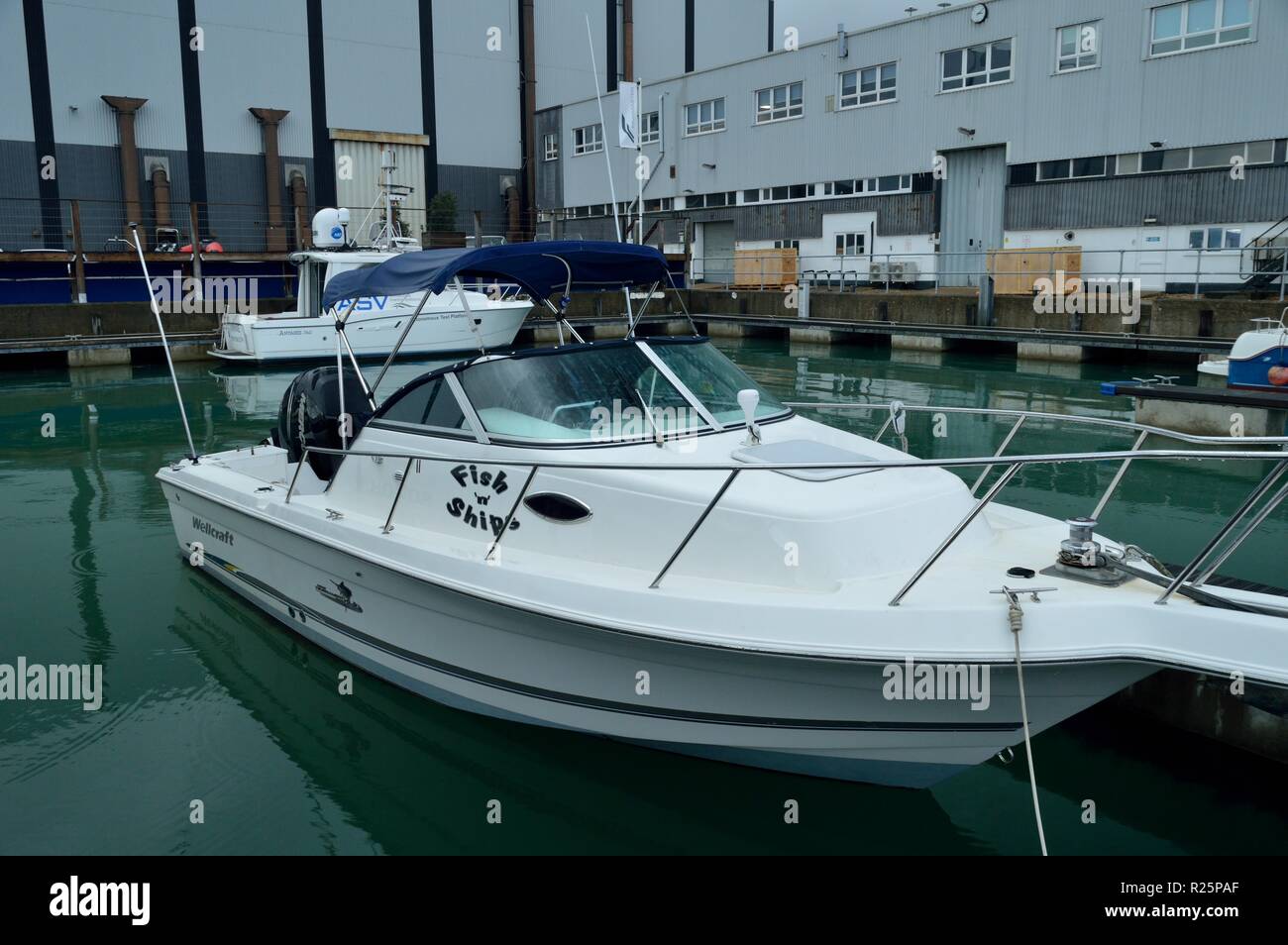 Boats in marina, trafalgar wharf, portchester Stock Photo - Alamy