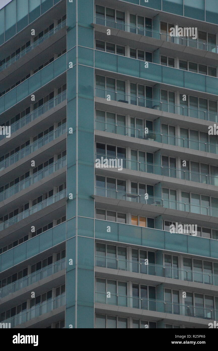 Zoom on a modern building in a Italian town Stock Photo - Alamy