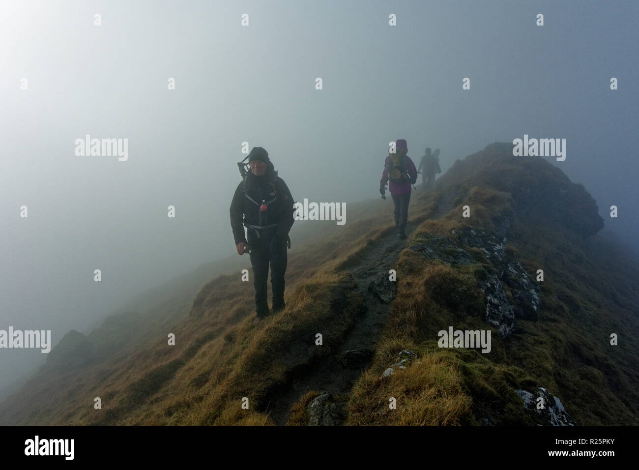 Narrow path on ridge hi-res stock photography and images - Alamy