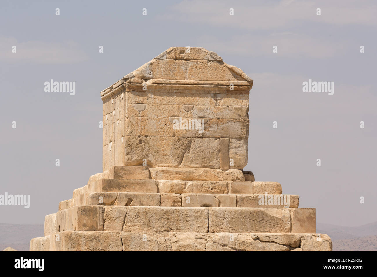 Tomb of Cyrus the Great, the ancient Persia emperor, in Pasargadae, the ...