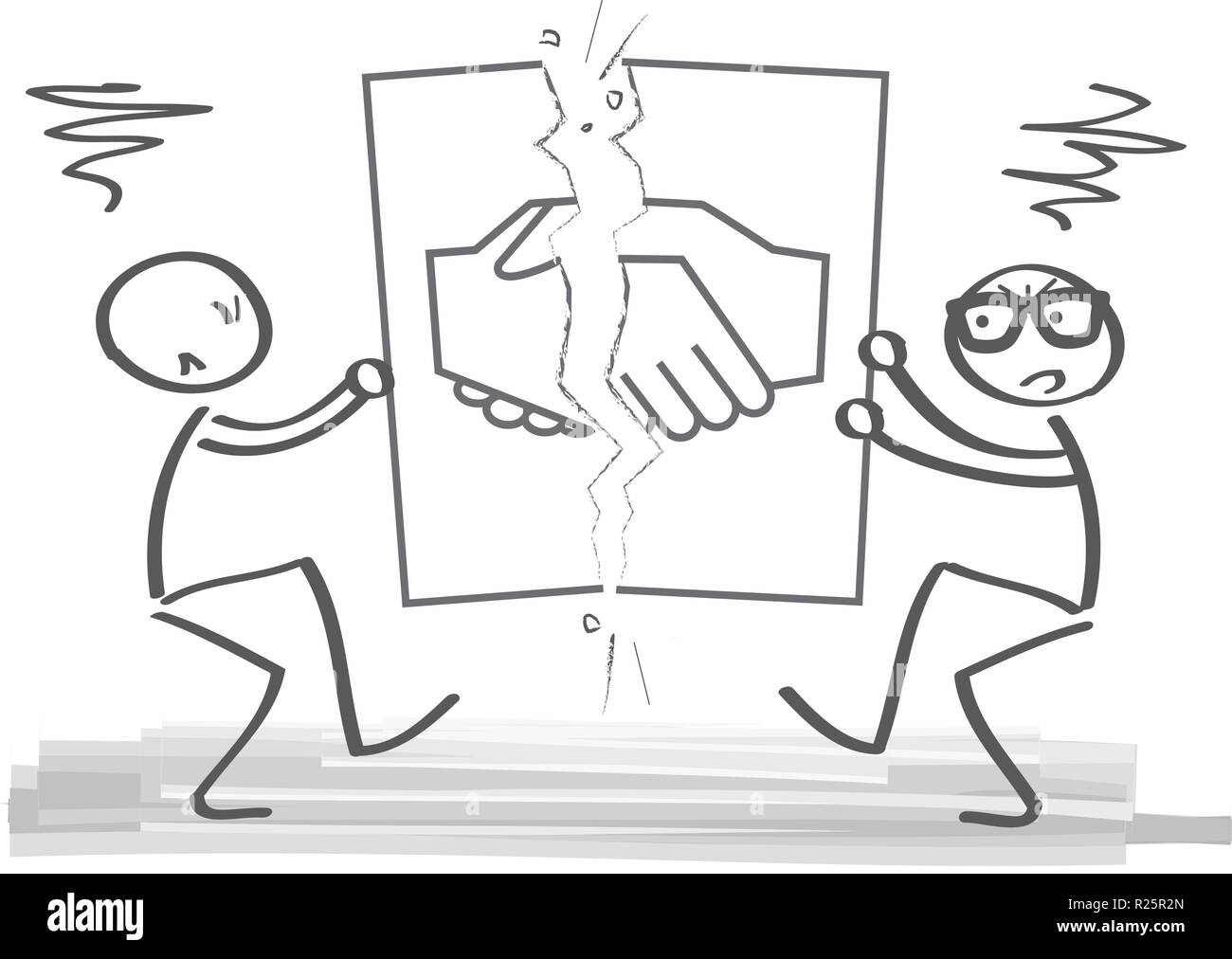 Deal failure Stock Vector Images - Alamy