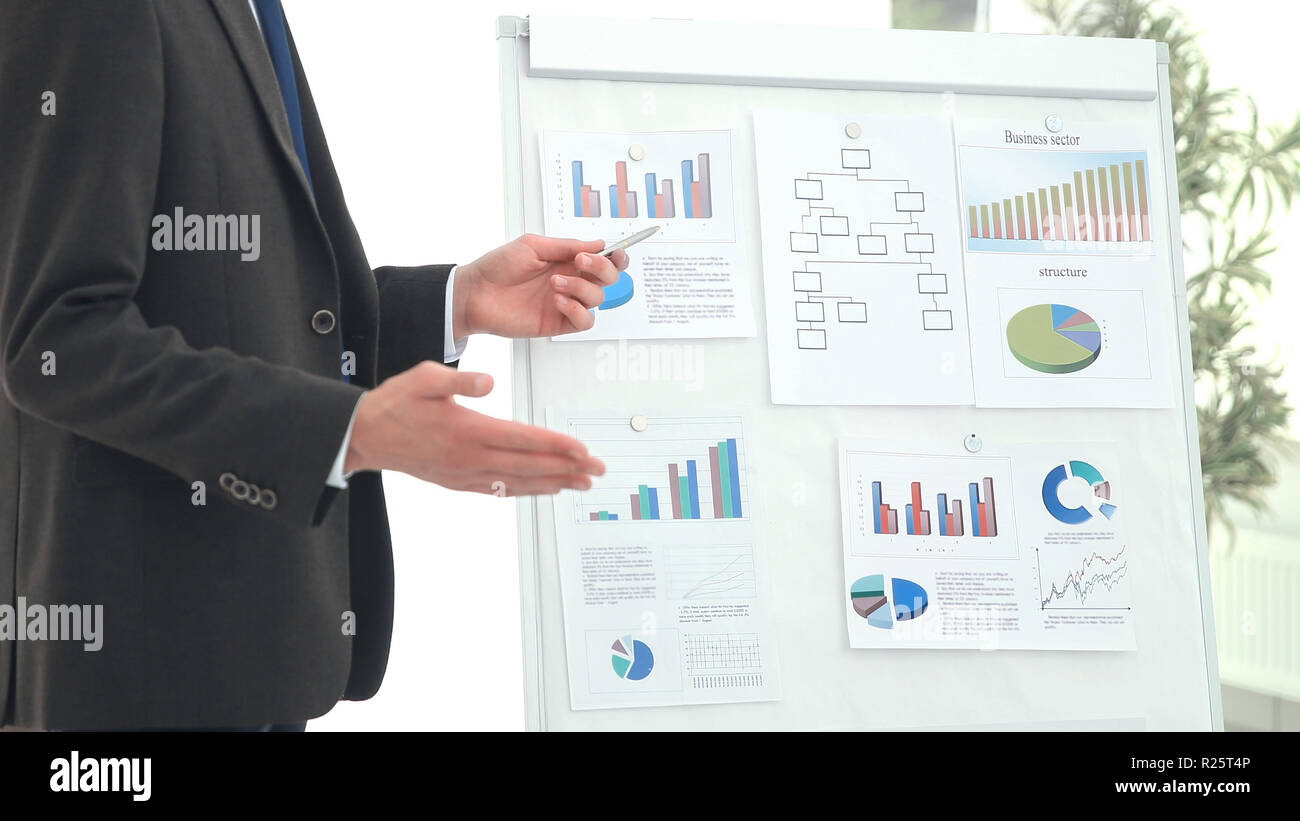 speaker making a report to the business presentation Stock Photo - Alamy