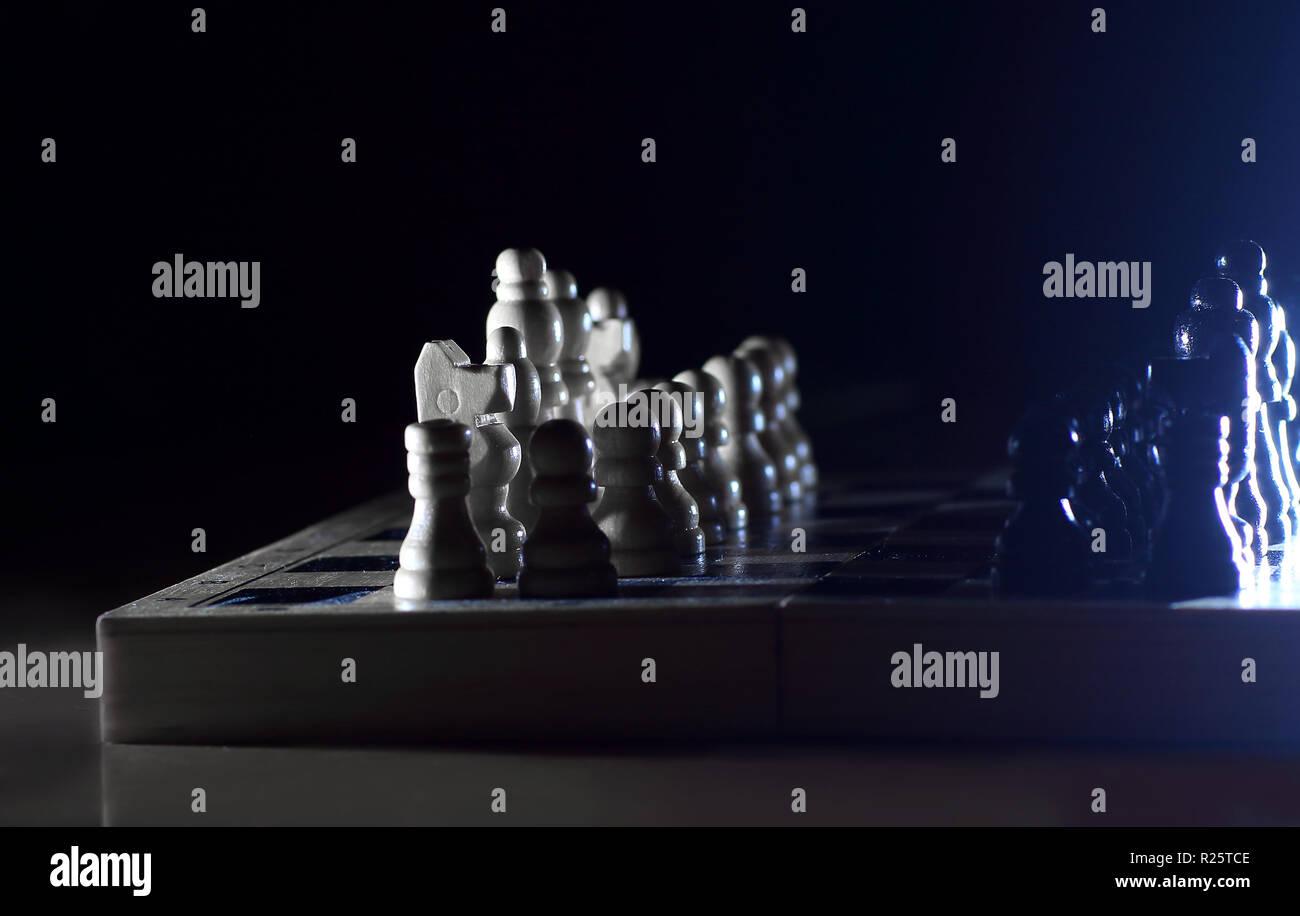 chess game. abstract composition of chess figures Stock Photo - Alamy