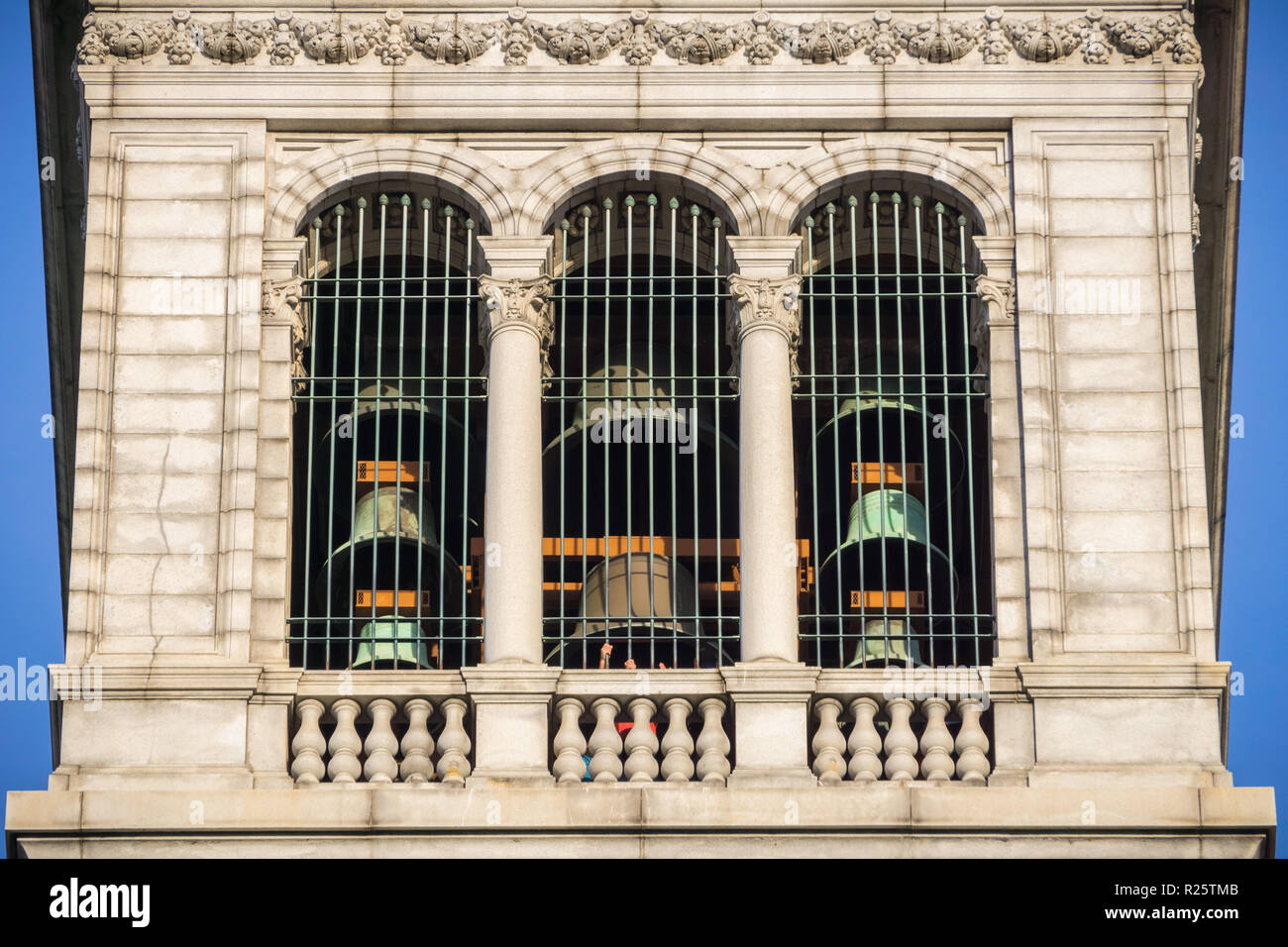 Outside view of the Carillon located at the top of the Campanile ...