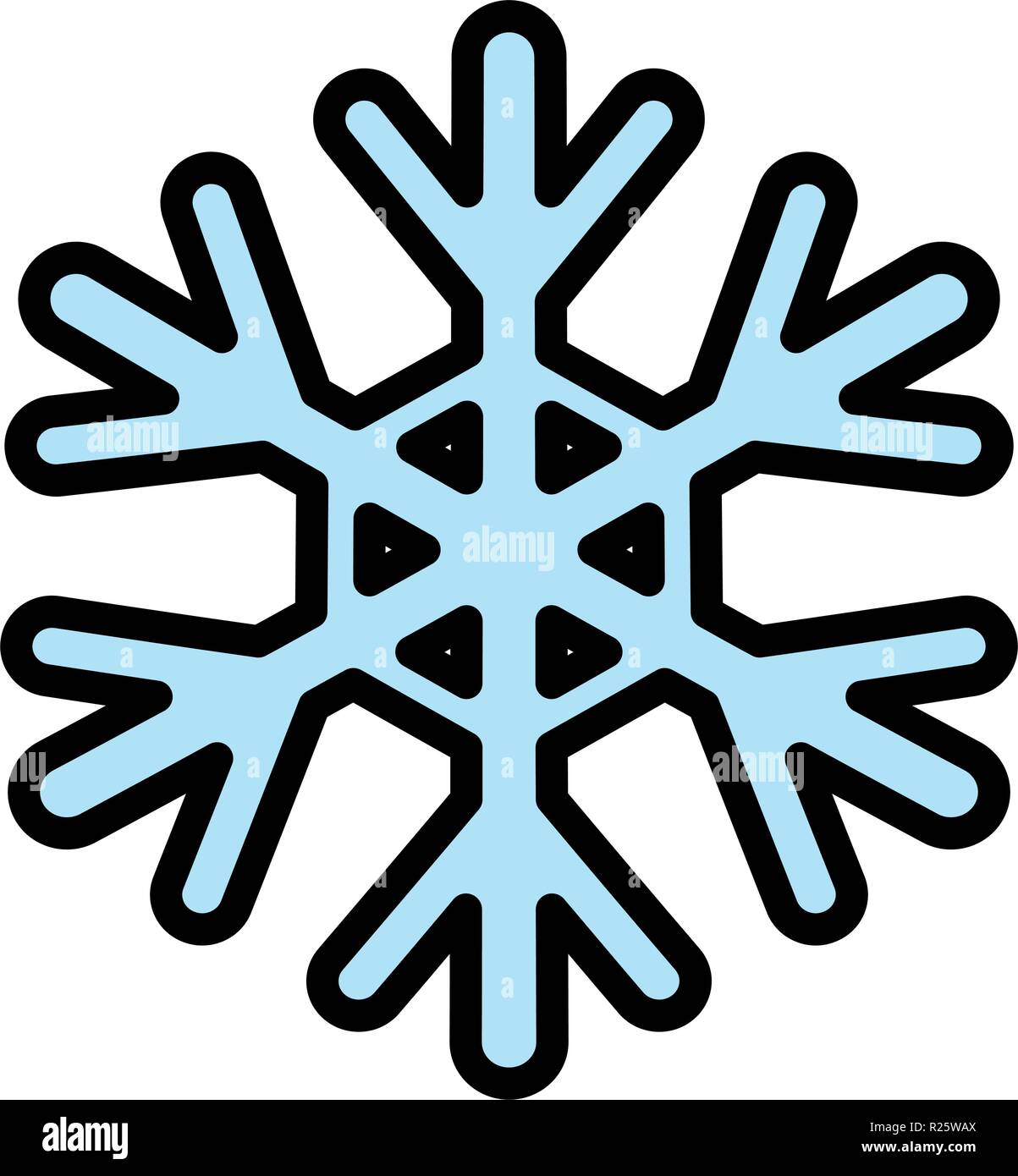 Snowflake icon over white background, vector illustration Stock Vector ...