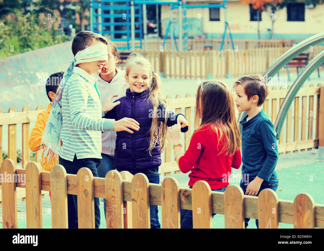 Blind child playground hi-res stock photography and images - Alamy