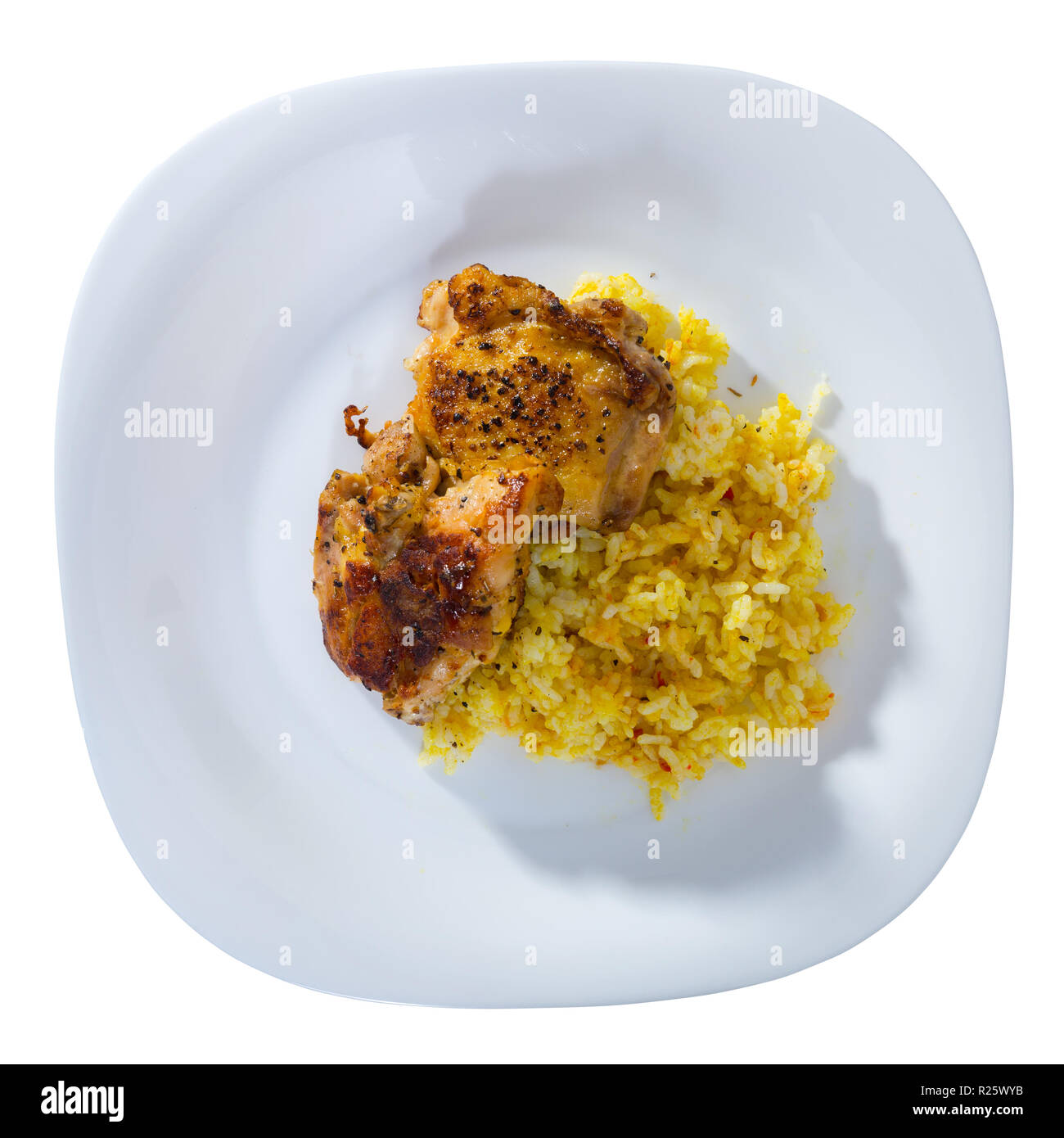 Chicken and rice cut out Cut Out Stock Images & Pictures - Alamy