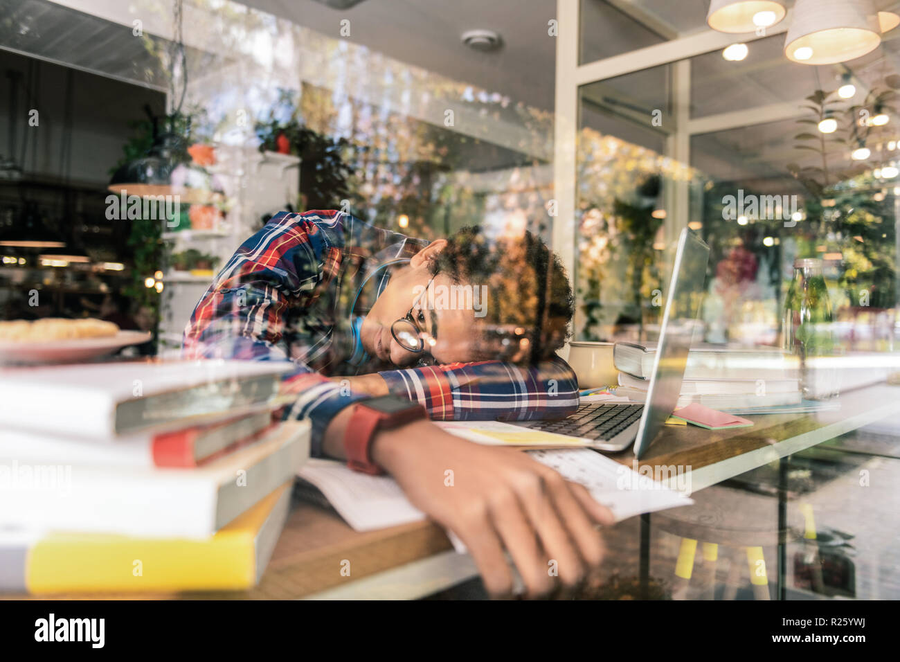 Sad male student hi-res stock photography and images - Alamy