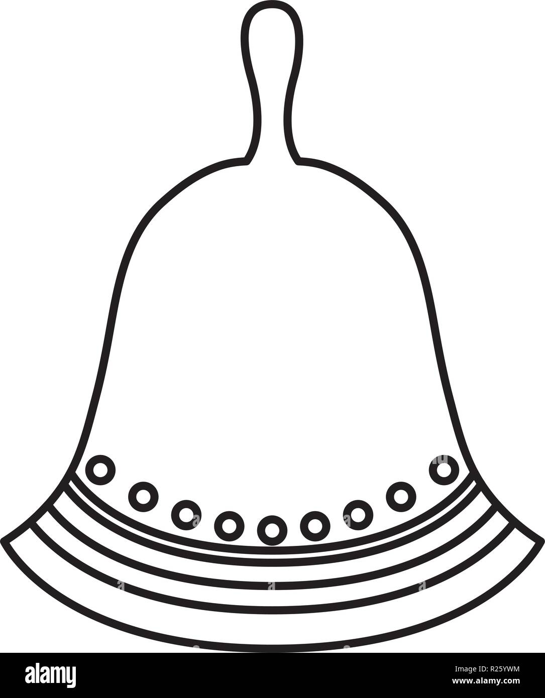bell icon over white background, vector illustration Stock Vector Image ...