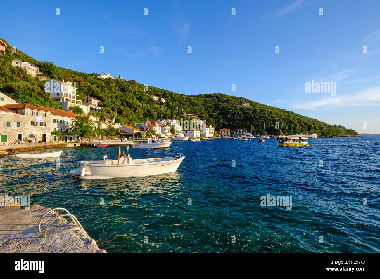Rose village, Lustica peninsula, Luštica, near Herceg Novi, Kotor bay ...