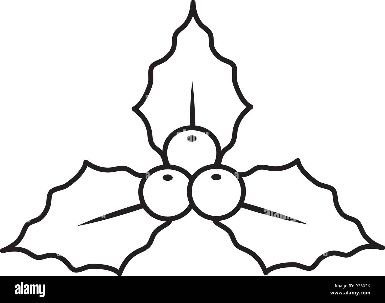 Mistletoe icon over white background, vector illustration Stock Vector ...