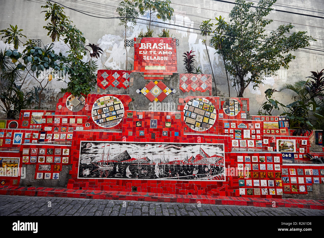 Escadaria Selaron Steps Rio De Janeiro High Resolution Stock ...