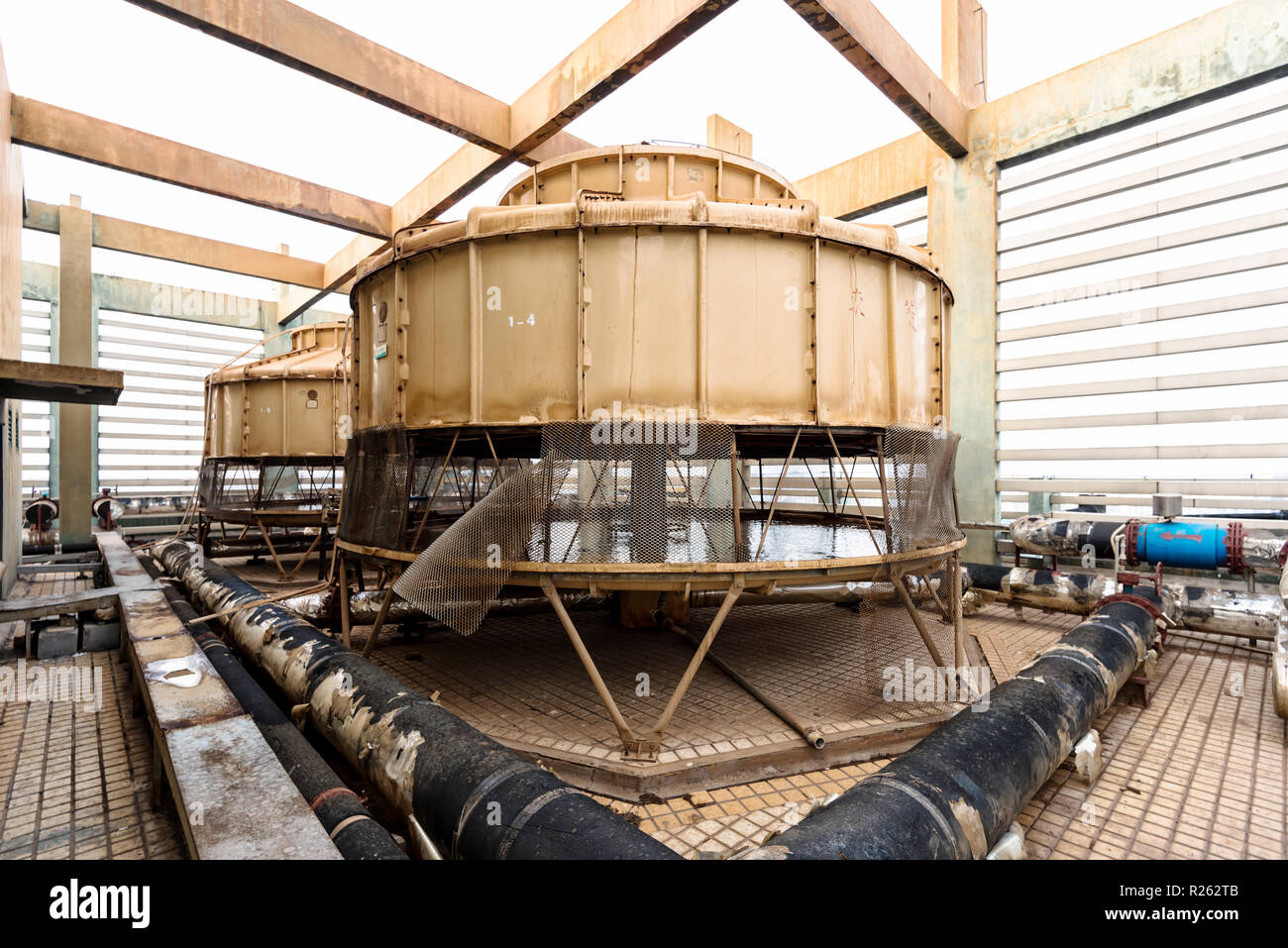 Details of a machine, old and used Stock Photo - Alamy