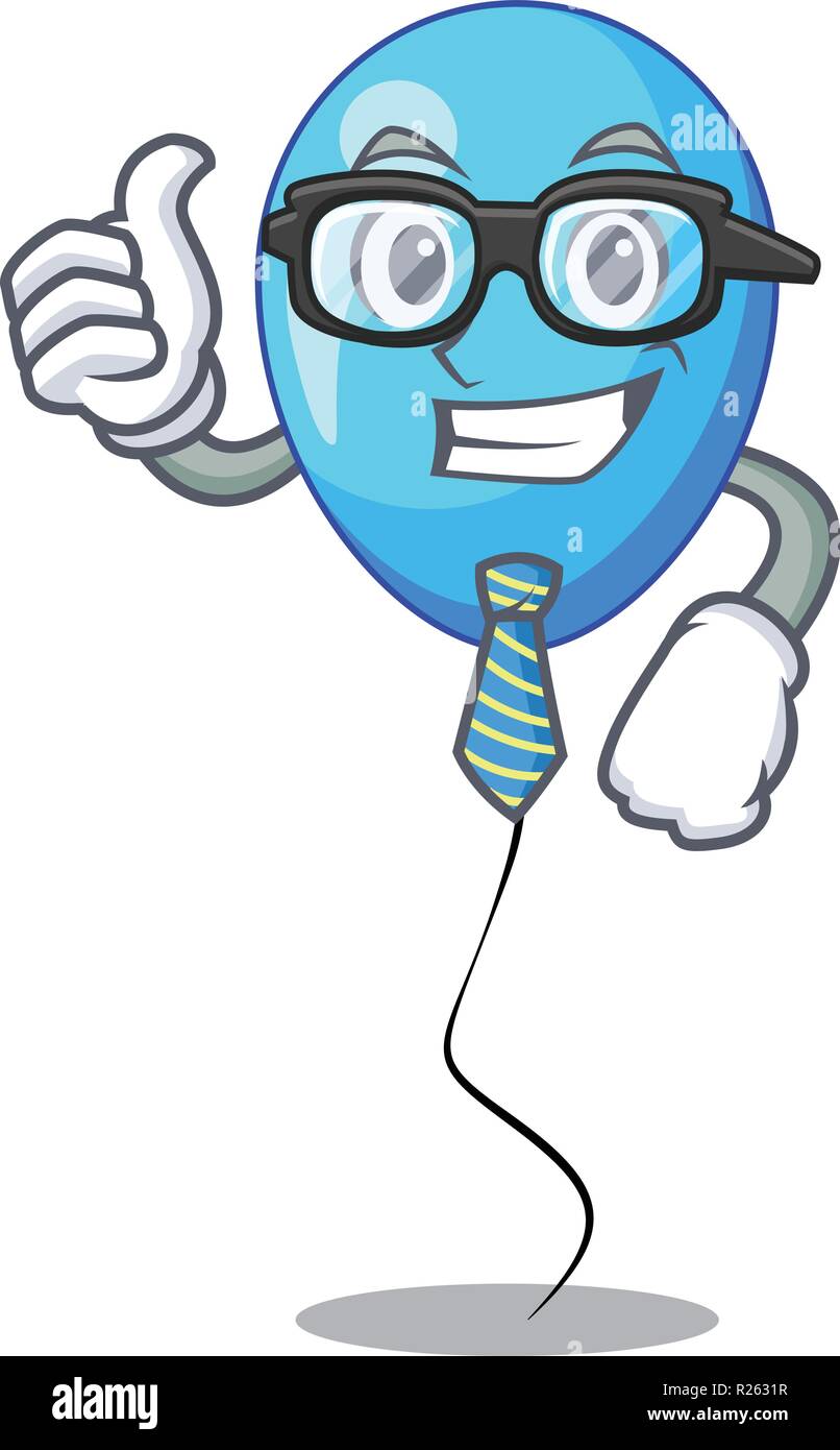 Businessman blue balloon character on the rope Stock Vector Image & Art ...