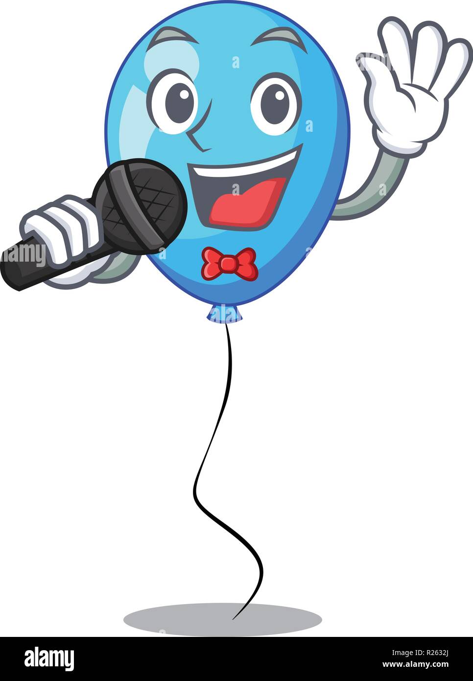 Toy microphone isolated Stock Vector Images - Alamy