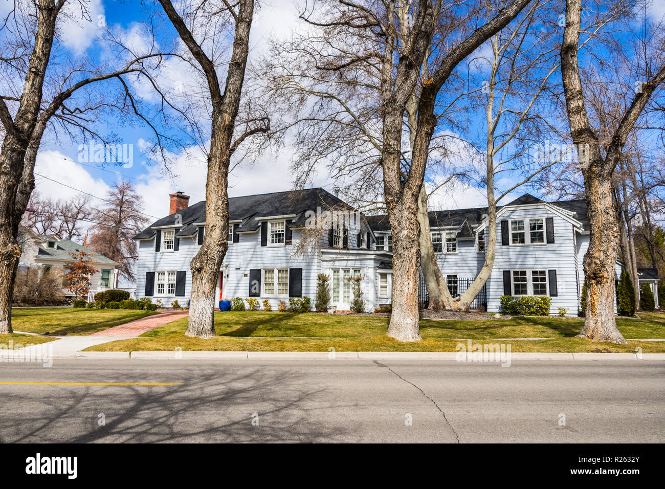 Old house in the residential part of Reno Nevada Stock Photo - Alamy