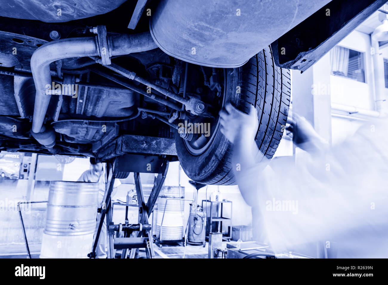 Auto repair factory Stock Photo - Alamy