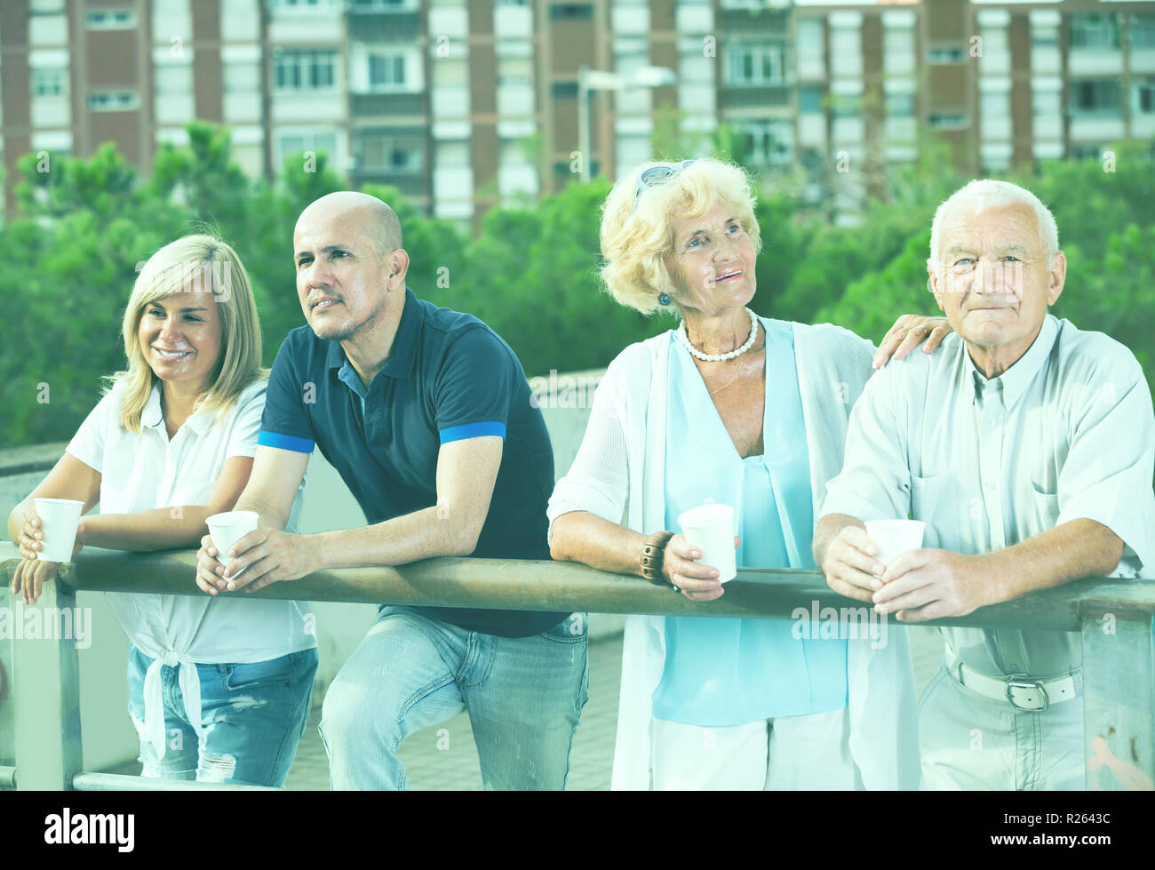 Ordinary mature people friends hi-res stock photography and images - Alamy