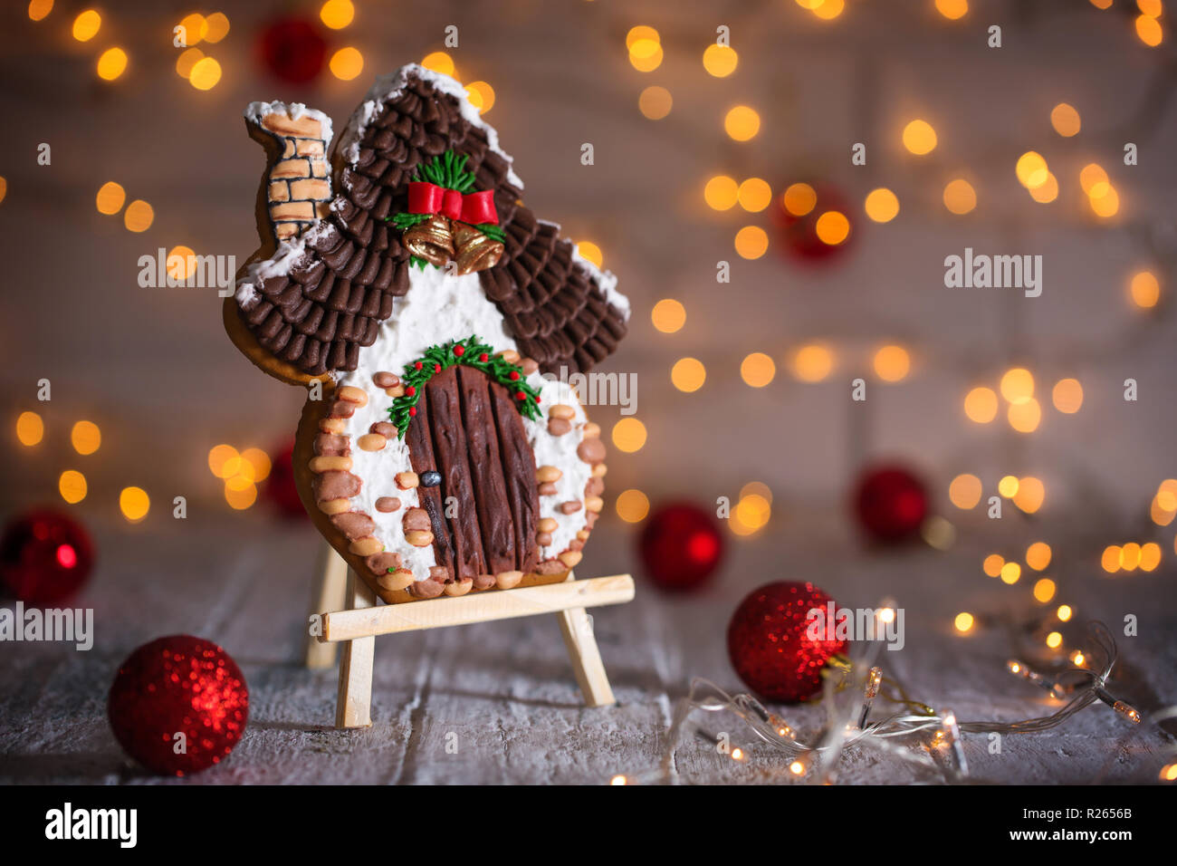 Ginger house on stand Stock Photo - Alamy