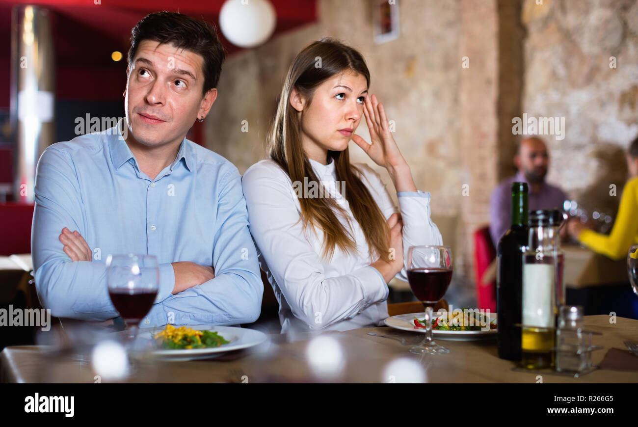 Family argument dinner table hi-res stock photography and images - Alamy