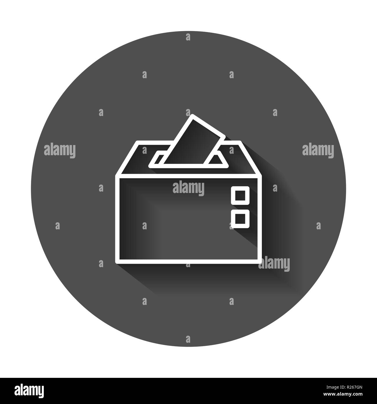 Shadow line paper box Black and White Stock Photos & Images - Alamy