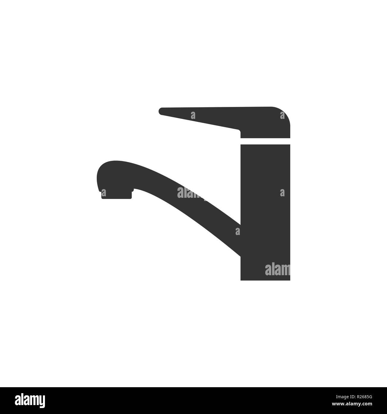 Faucet icon, water tap sign. Vector illustration Flat Stock Vector ...