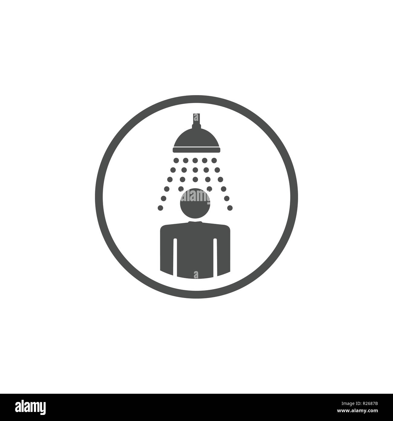 Man Taking Shower Vector Shower Stock Vector Image And Art Alamy