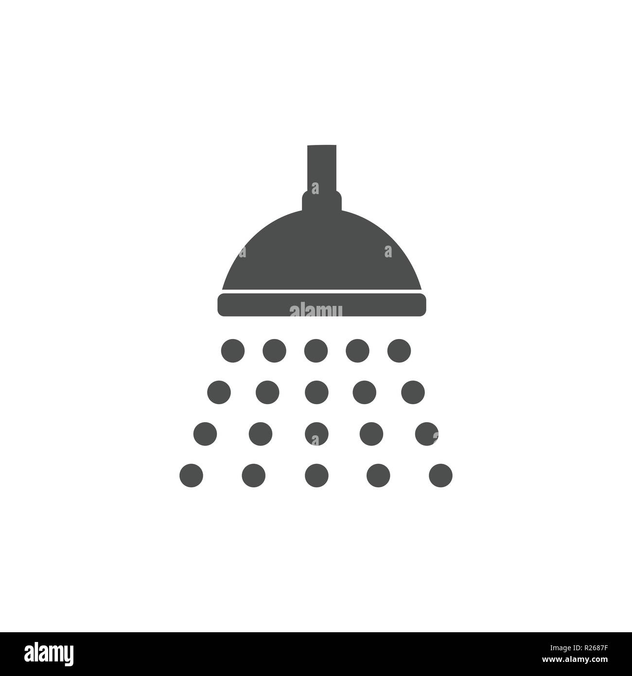 Bathroom, shower, showers toilet tub icon Vector illustration Stock ...