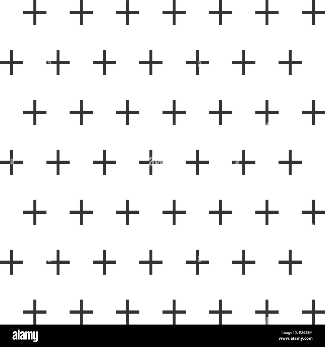 Seamless abstract pattern created from repetition of plus sign Stock ...