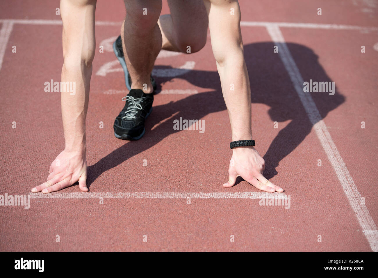 Bodybuilder muscular sprint runner sprint fit hi-res stock photography ...