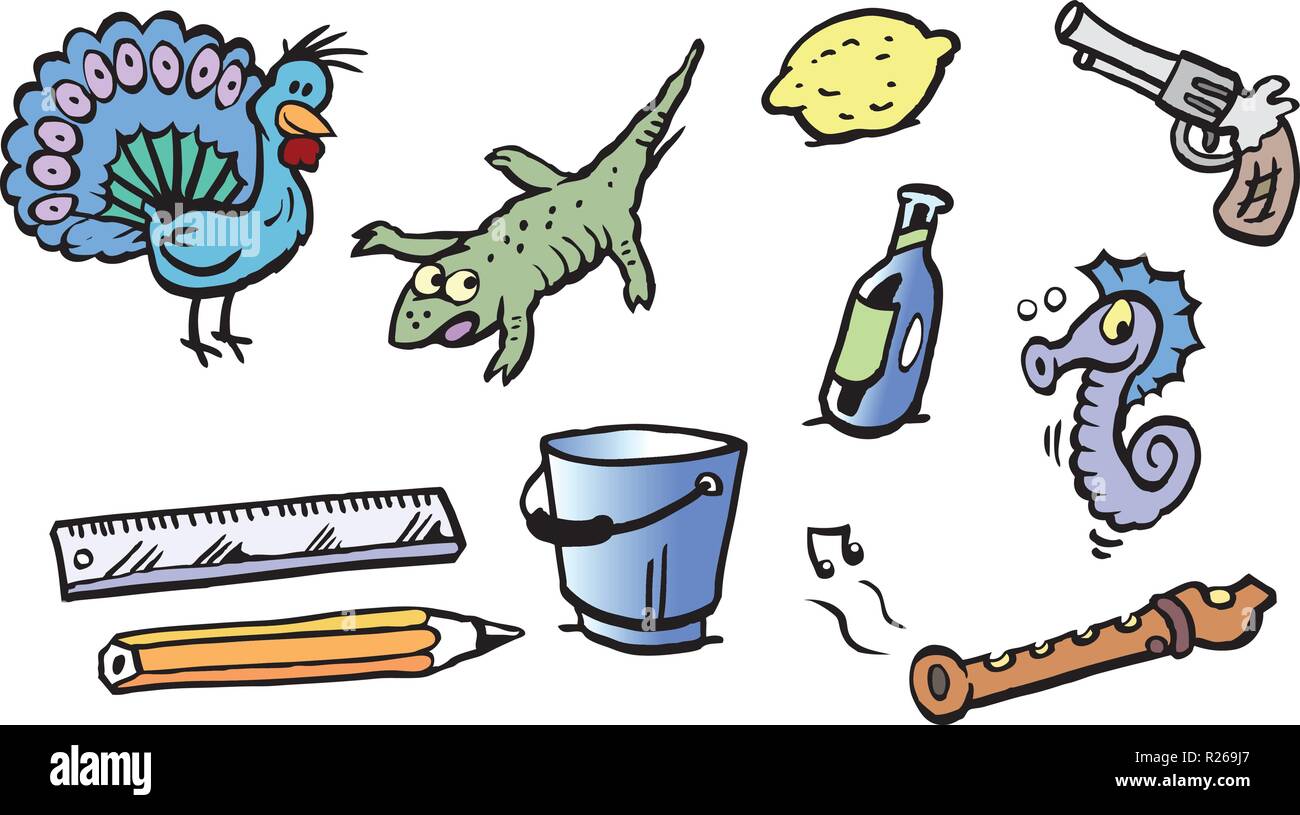 Comic drawings Cut Out Stock Images & Pictures - Alamy