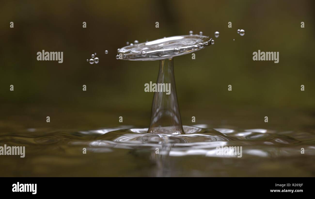 Water splash crown 3d render Stock Photo - Alamy