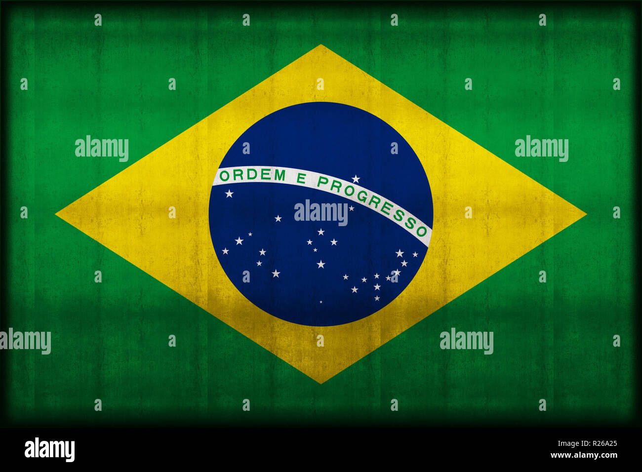 Brazil rusty flag illustration. Usable for background and texture Stock ...