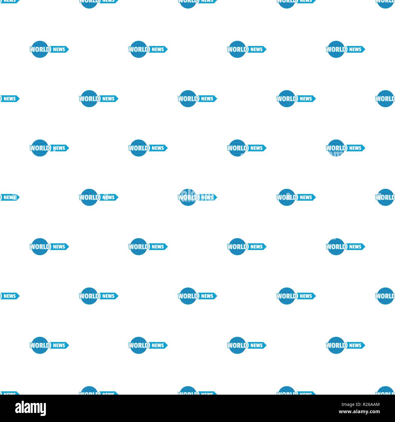 World important news pattern seamless in flat style for any design ...