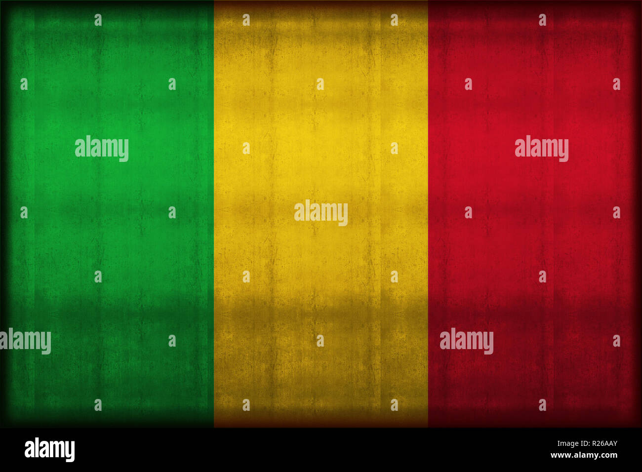 Mali rusty flag illustration. Usable for background and texture Stock ...