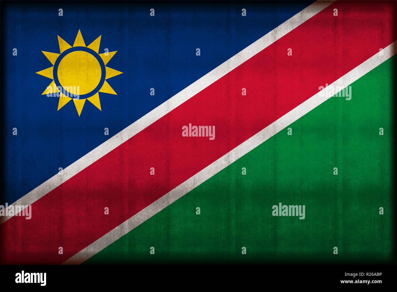 Namibia rusty flag illustration. Usable for background and texture ...