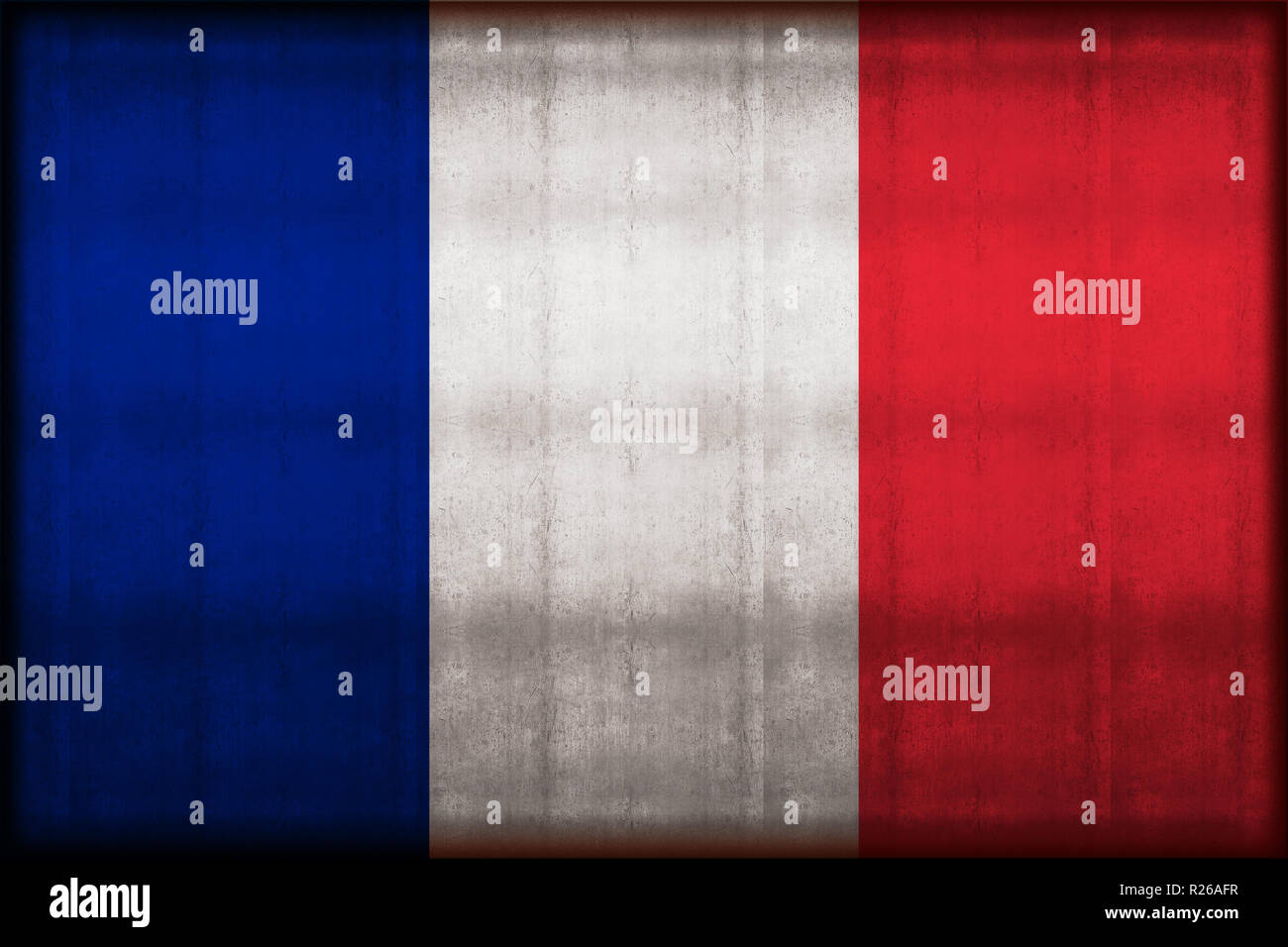 Illustration old dirty france flag hi-res stock photography and images ...
