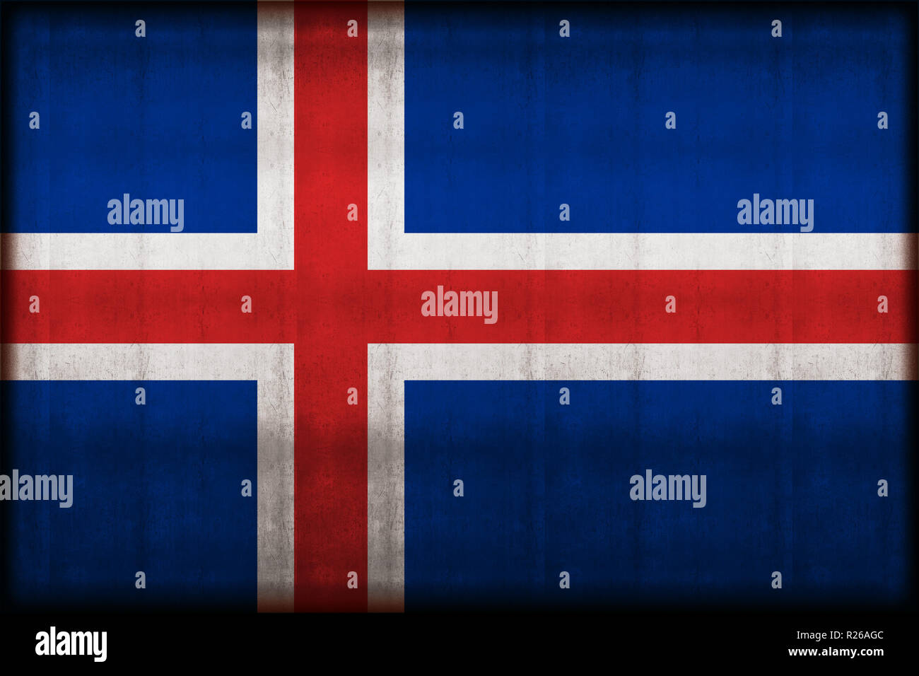 Iceland rusty flag illustration. Usable for background and texture ...