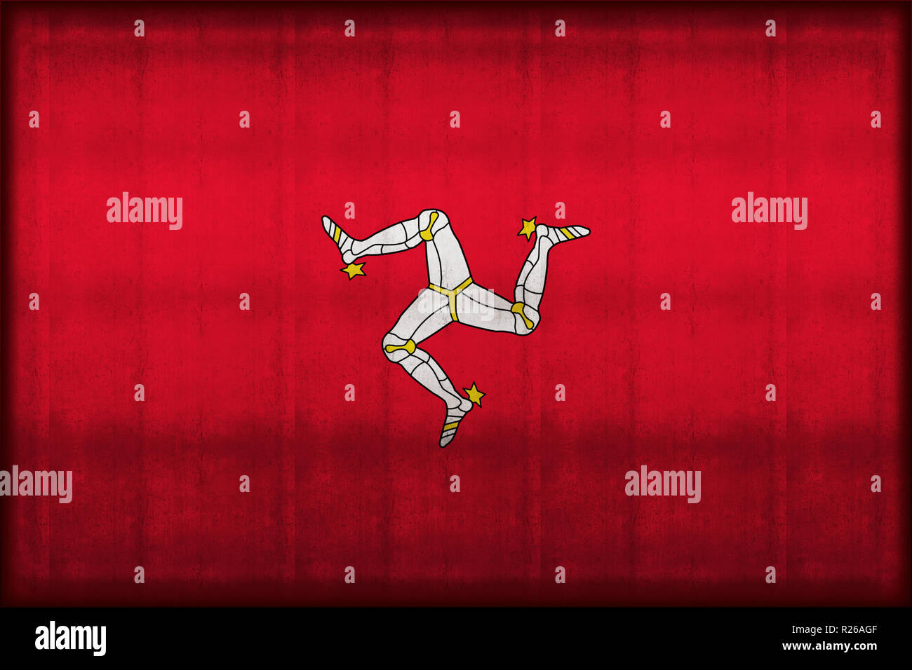 Isle Of Man rusty flag illustration. Usable for background and texture ...
