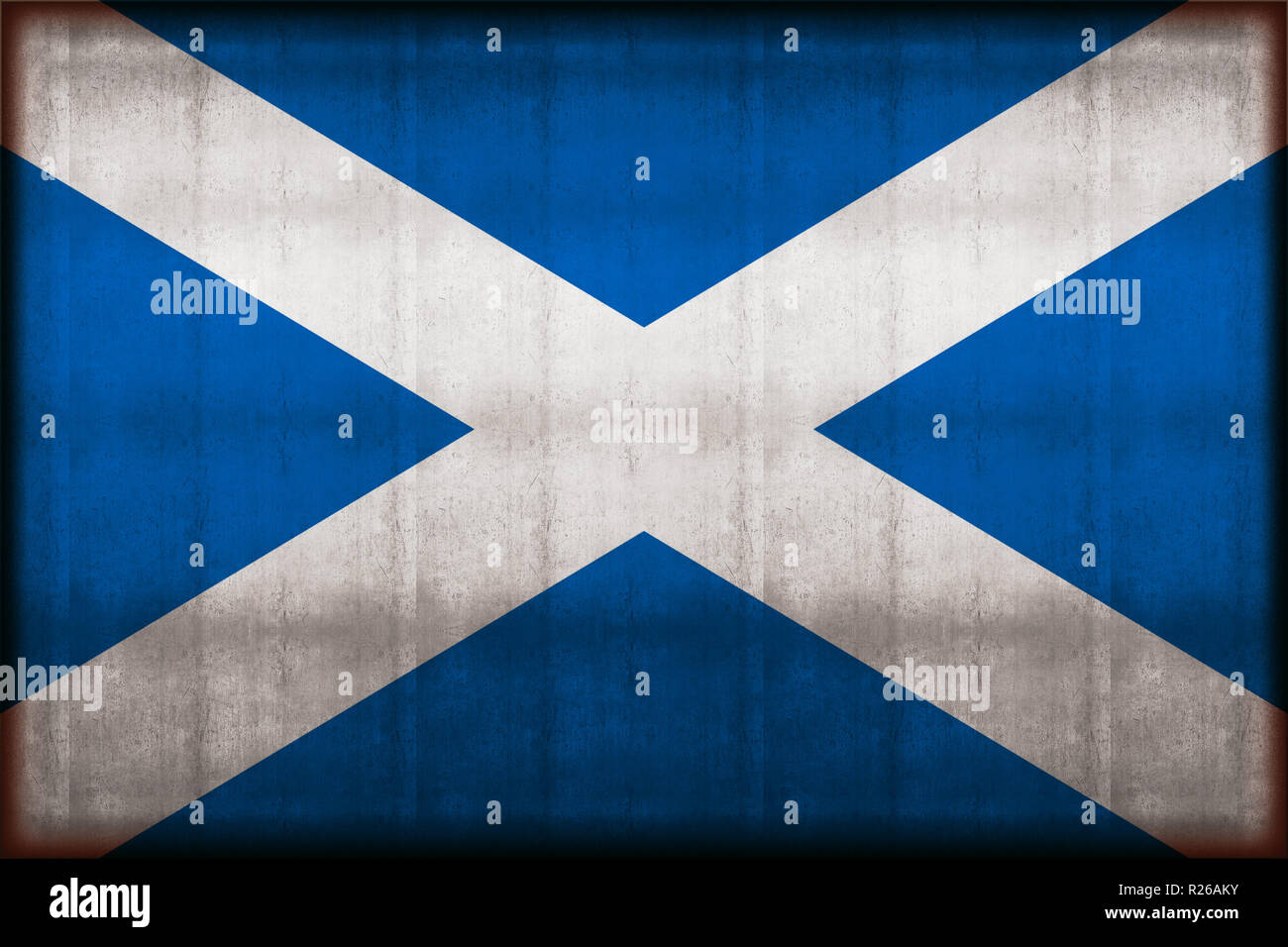 Scotland rusty flag illustration. Usable for background and texture ...