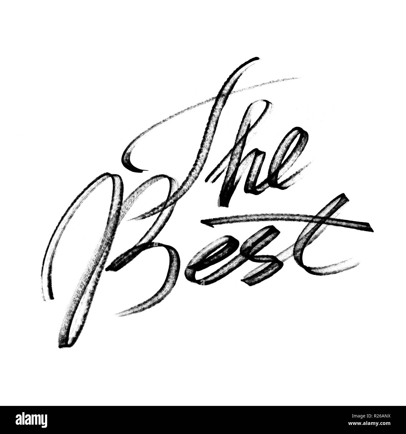 The Best - Modern calligraphy, hand drawn lettering, design for t-shirt ...