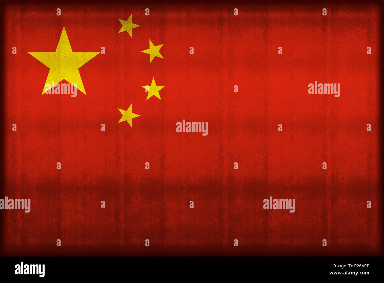 China rusty flag illustration. Usable for background and texture Stock ...