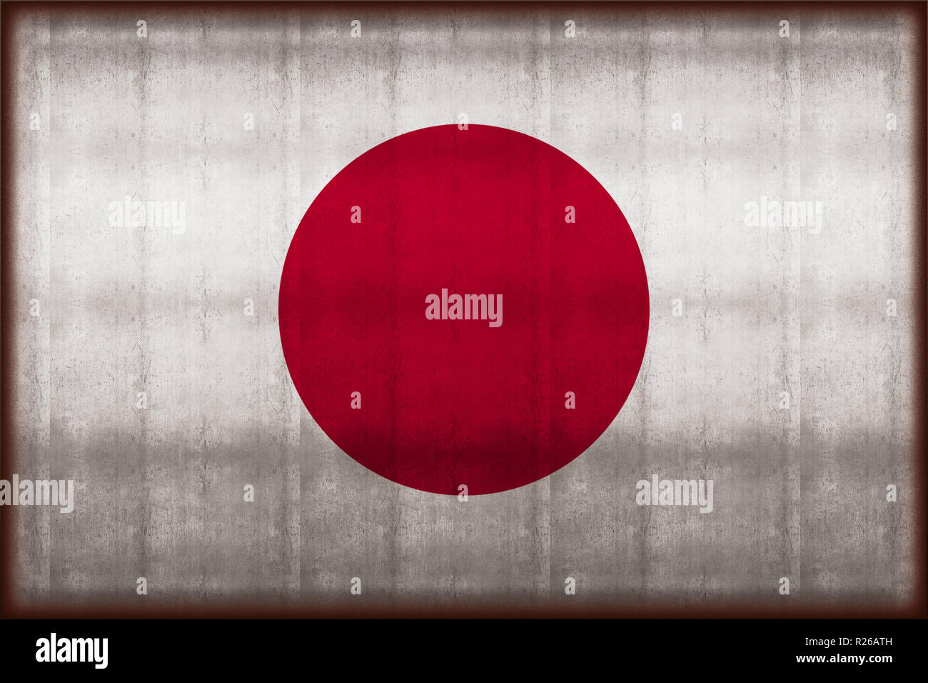 Japan rusty flag illustration. Usable for background and texture Stock ...