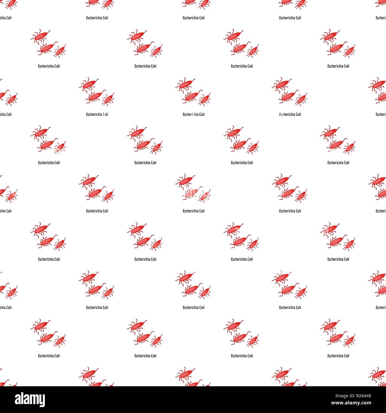 Escherichia coli pattern seamless in flat style for any design Stock ...