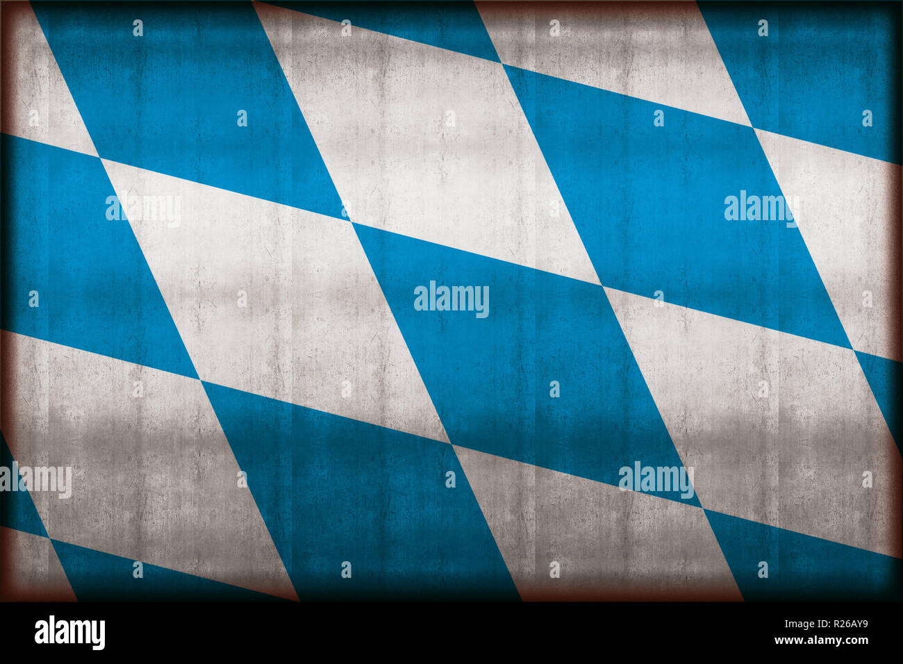 Bavaria rusty flag illustration. Usable for background and texture ...