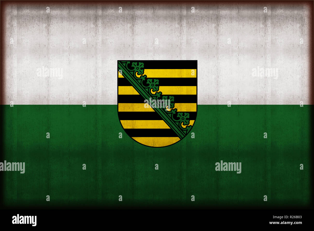 Saxony rusty flag illustration. Usable for background and texture Stock ...