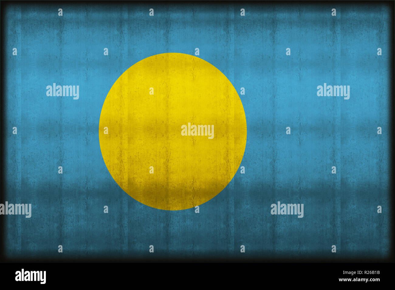 Palau rusty flag illustration. Usable for background and texture Stock ...