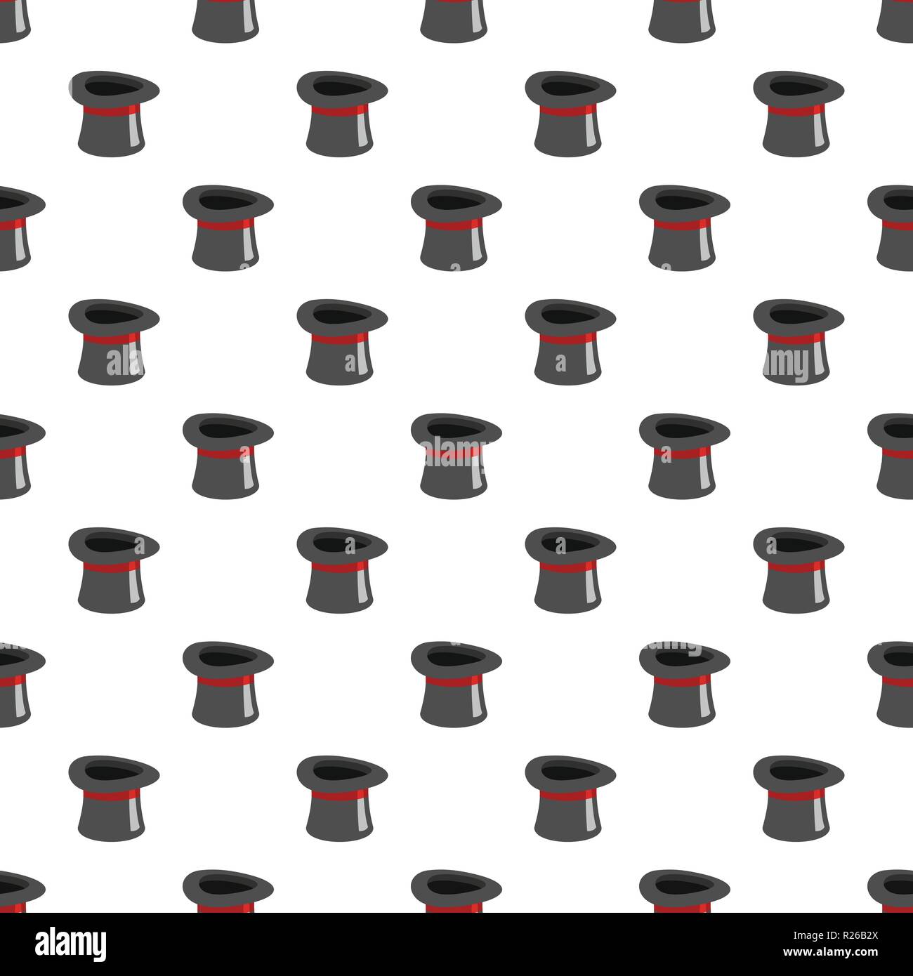 Hat magician pattern cartoon style hi-res stock photography and images ...