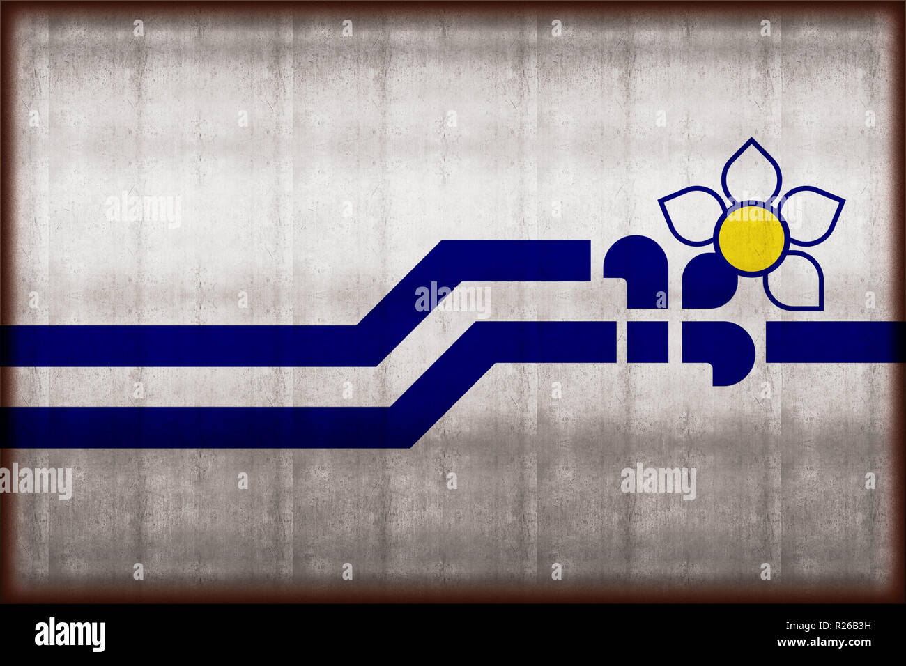Franco-Colombiens rusty flag illustration. Usable for background and ...